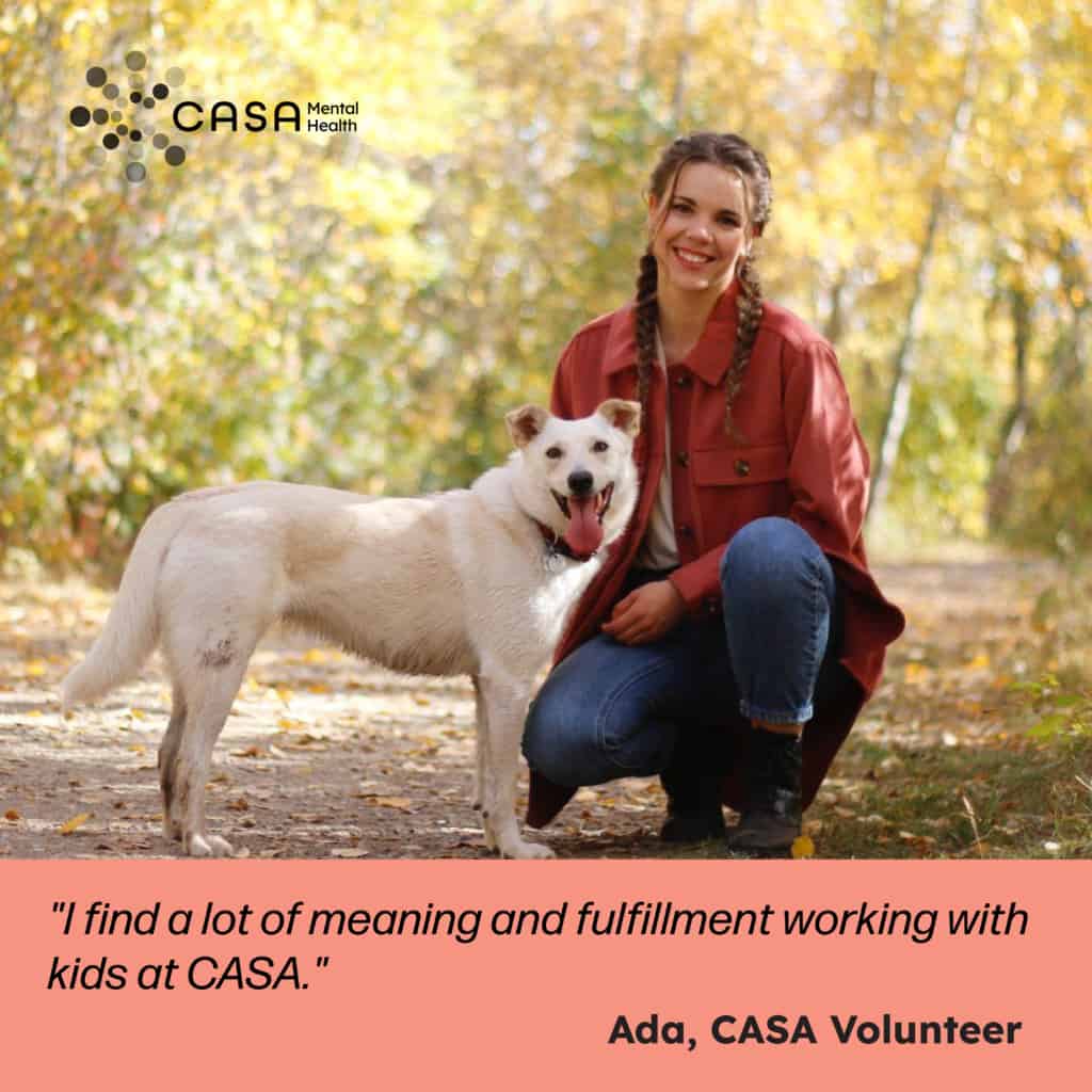 Volunteer Profile: Ada Finds Meaning Volunteering at CASA - CASA Mental Health